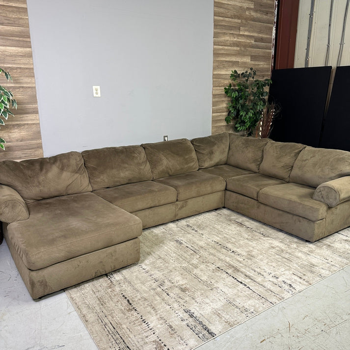 Ashley Furniture Brown U Shape Sectional – Furnica