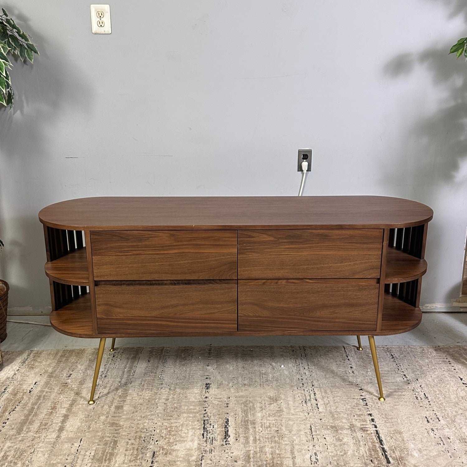 Joybird "Vira" Wooden Media Console W/ Storage – Furnica